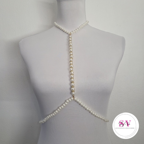 Accessories | Elegant Pearl Body Chain | Poshmark